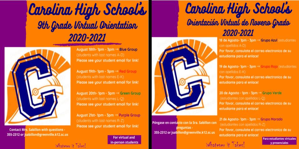 Welcome to Carolina High Academy!